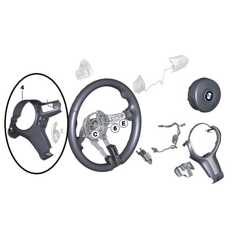 Cache arrière de volant BMW M Sport pour BMW Série 3 F30 F31