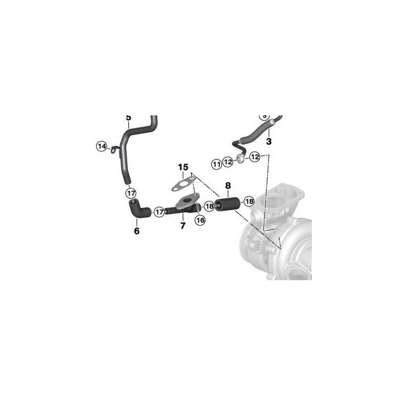 Joint sans amiante de turbocompresseur pour BMW X5 E70