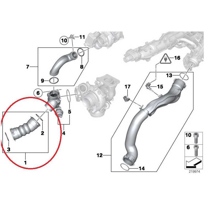 Conduite d'air de suralimentation pour BMW X5 E70 LCI (phase 2)