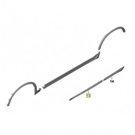 Moulures de bas de porte finition Xline pour BMW X4 F26