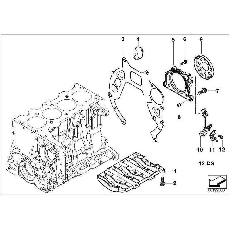 Tôle de recouvrement de bloc-moteur pour BMW Série 3 E46 (330d uniquement)
