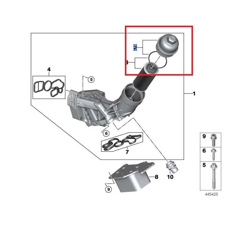 Couvercle de filtre à huile pour BMW X5 G05