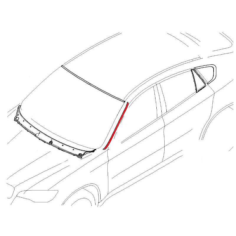 Gouttière droit pour BMW X6 E71 E72