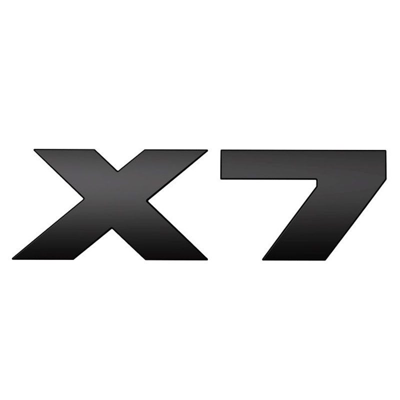 Logo de coffre Noir BMW X7 G07 Choix du logo (X7) "X7"