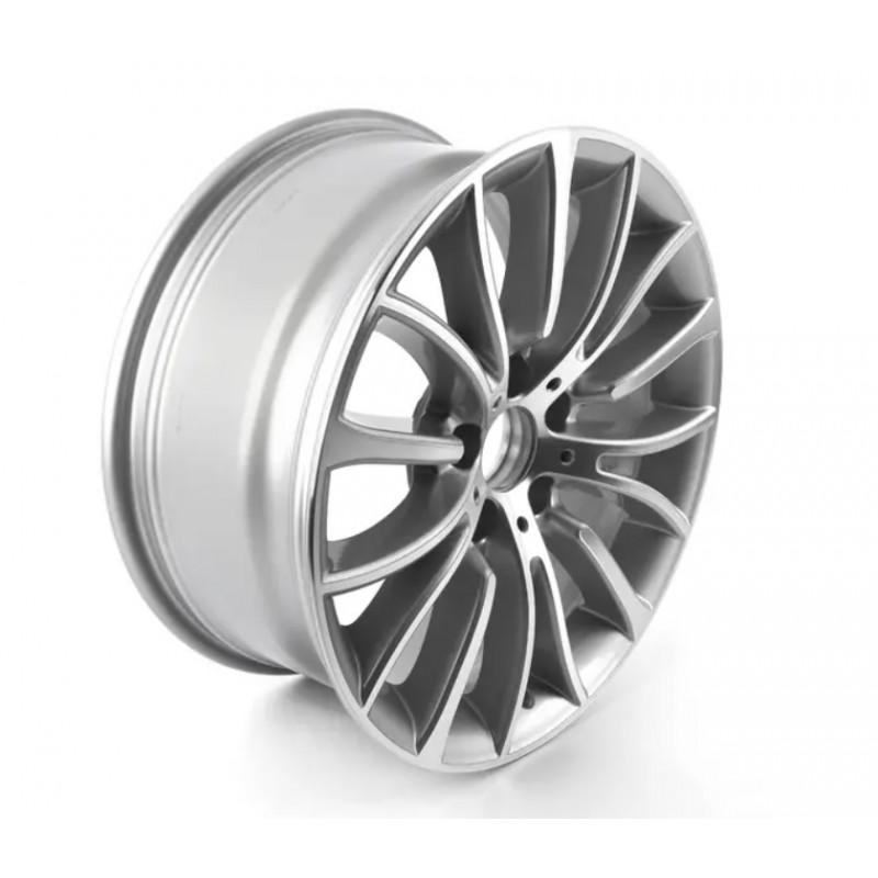 Jante 18" rayons polie brillant multiples style 454 pour BMW Série 5 ...