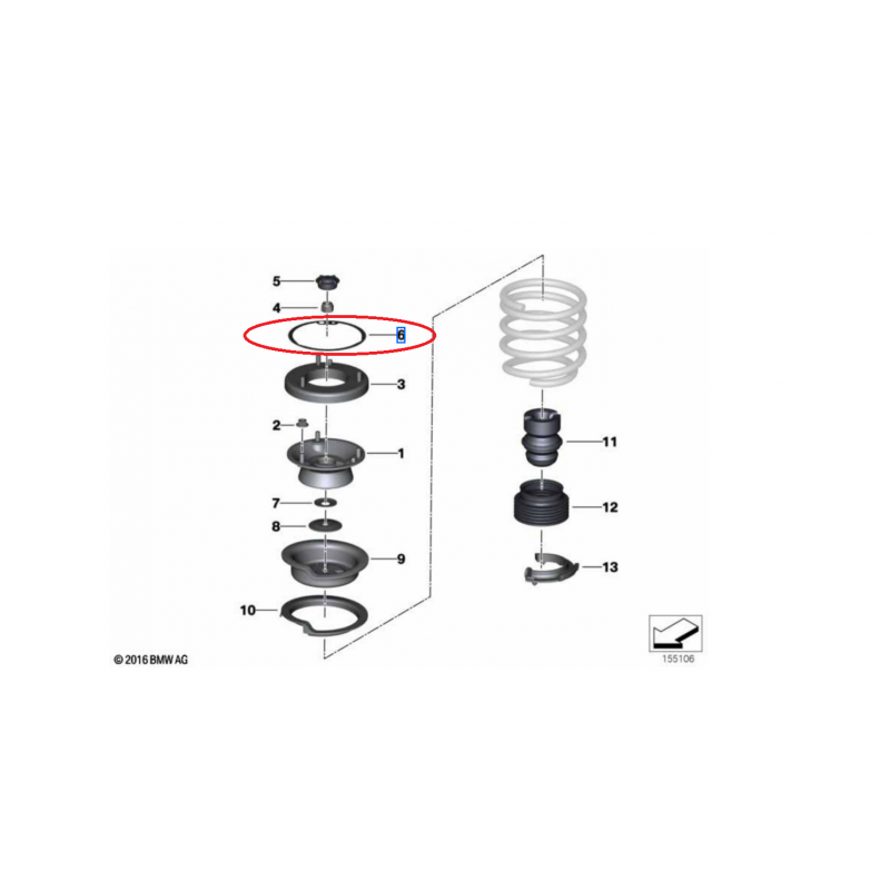 Rondelle joint pour BMW E90 E91 E92 E93