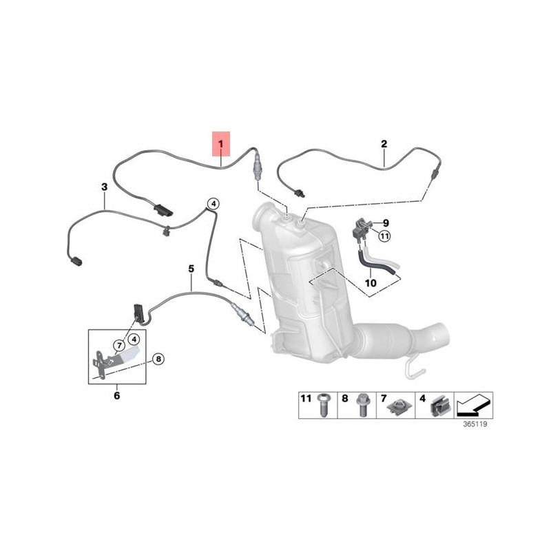 Sonde Lambda pour BMW Série 2 Active Tourer F45 Gran Tourer F46
