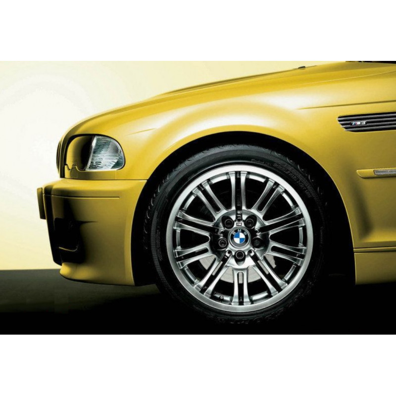 Jante 19" Style 67M poli à rayons doubles pour BMW M3 E46 Coté Avant
