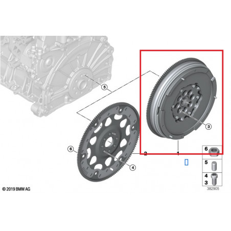 Volant moteur bi-masse pour BMW X1 F48 16d uniquement