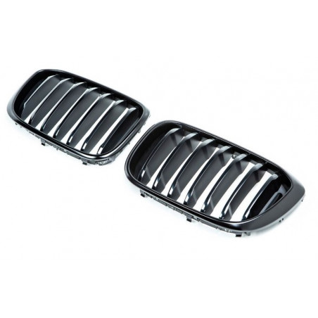 Grilles de calandre BMW noires brillantes finition M Sport pour BMW X3 G01