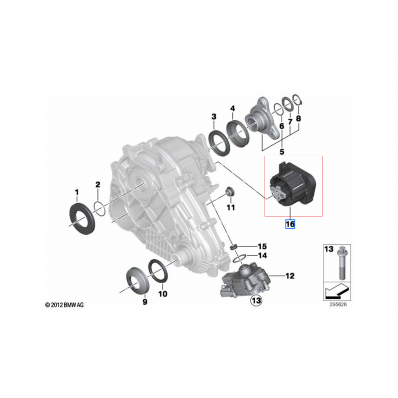 Palier de boite de vitesse pour BMW X3 F25