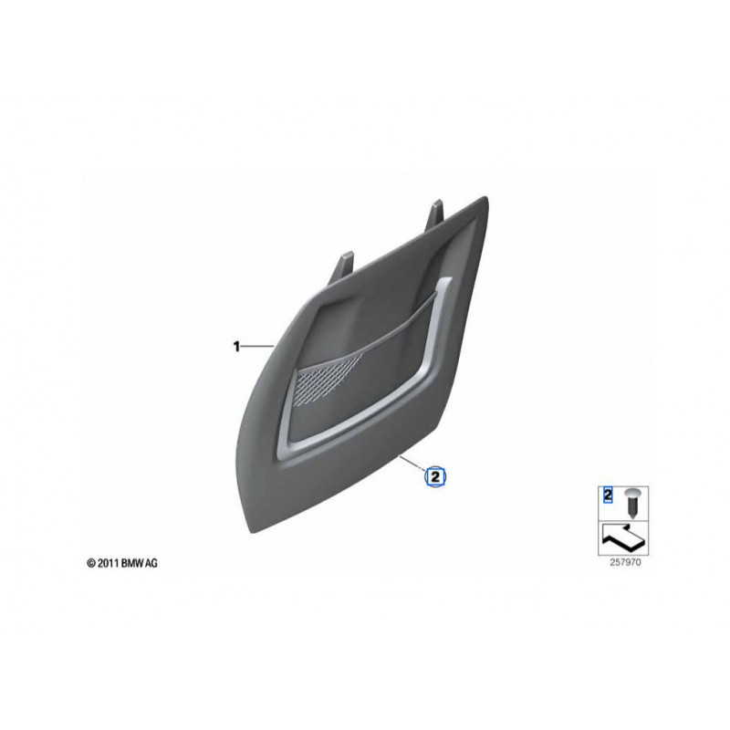 Clip noir pour fixation de panneau BMW | Accessoires BMW