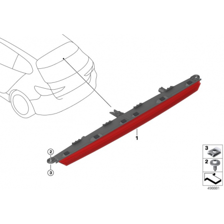 Troisième feu stop pour BMW Série 1 F40