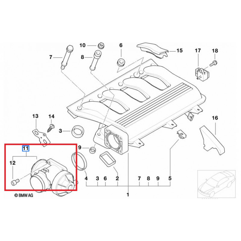 Vanne / soupape EGR pour BMW Série 3 E90 E91 E92 E93