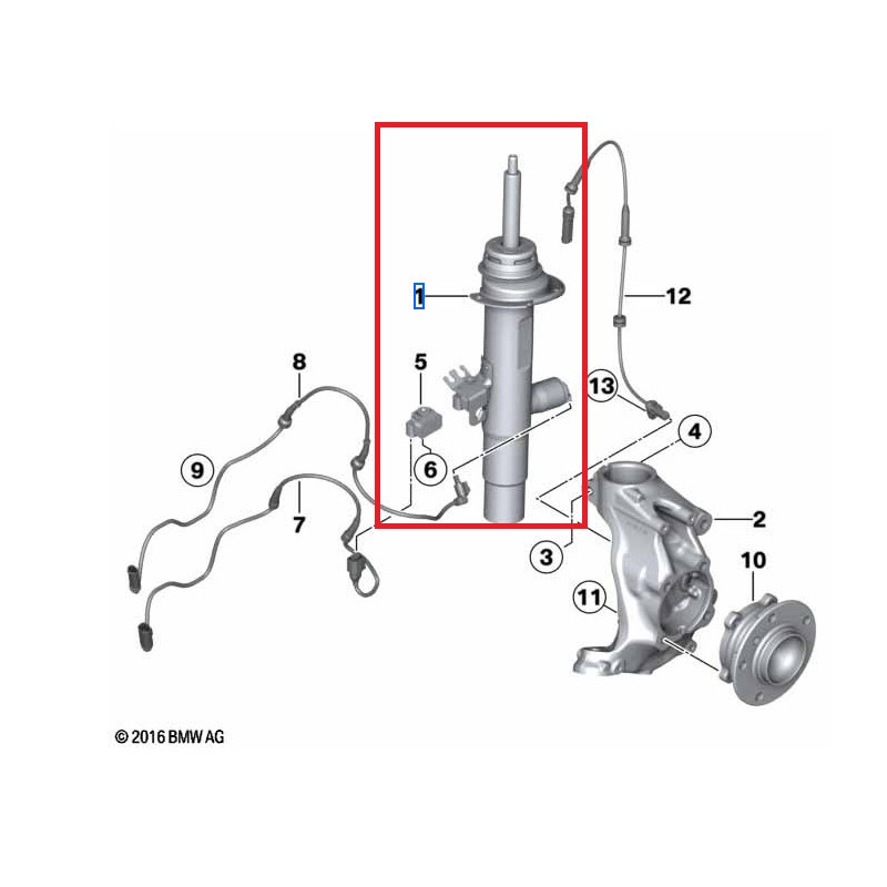 Amortisseurs AVANT (x2) pour BMW Série 3 Gran Turismo F34