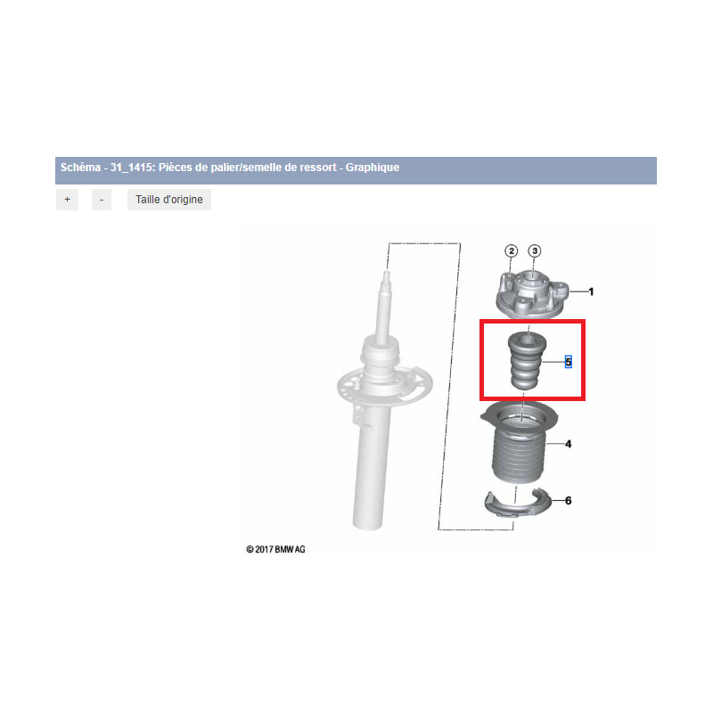 Amortisseur supplémentaire avant - BMW X3 G01