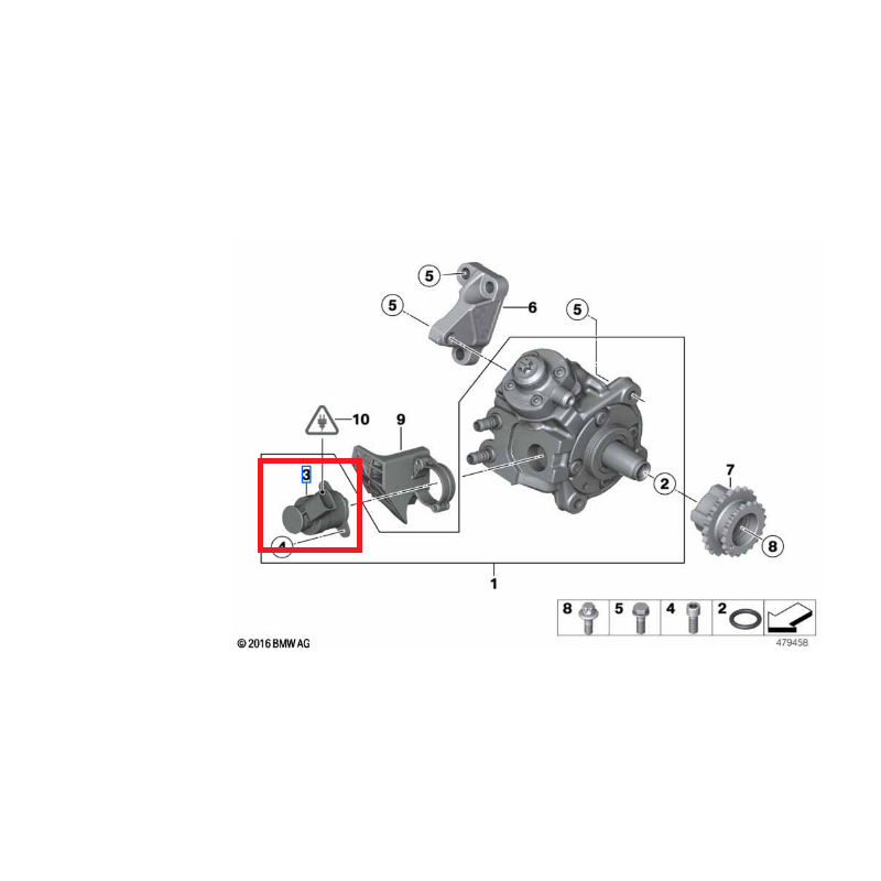 Régulateur de débit de pompe à haute pression Pour X1 F48 U11