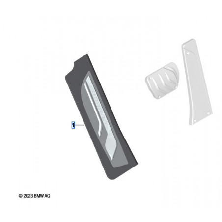 Repose-pied BMW Performance en aluminium BMW série 3 G20 G21