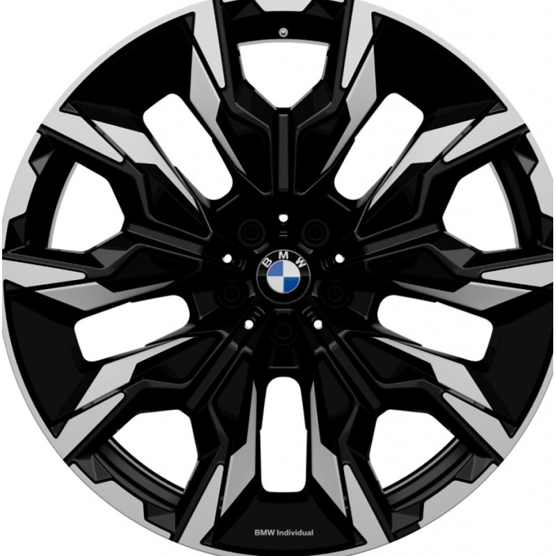 Jante 21" Style 954i en alliage léger JETBLACK pour BMW Série 5 G60 G61 ...
