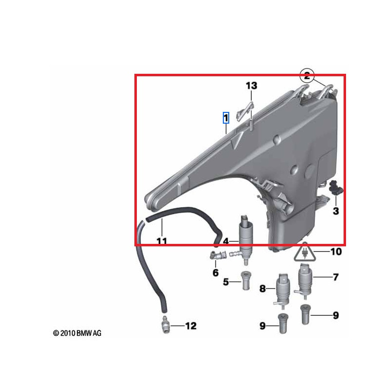 Réservoir / bocal de lave-glace pour BMW Série 3 Coupé E92 Cabriolet E93