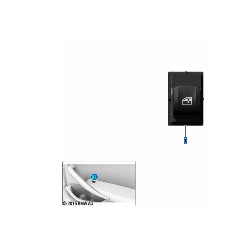 Interrupteur lève-vitre AVANT coté passager pour BMW X3 G01