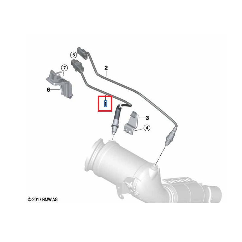 Sonde de réglage lambda pour BMW X1 F48 (18i / 20i / 25i uniquement)